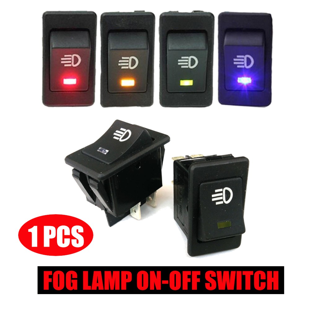 Car 12V 24V ON OFF Switch With Led Light Fog Lamp Sportlight Spot Light ...
