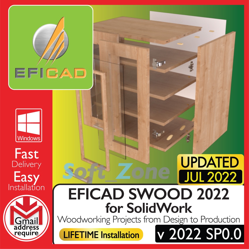 EFICAD SWOOD 2022 SP0.0 for SolidWorks - Woodworking Projects from ...