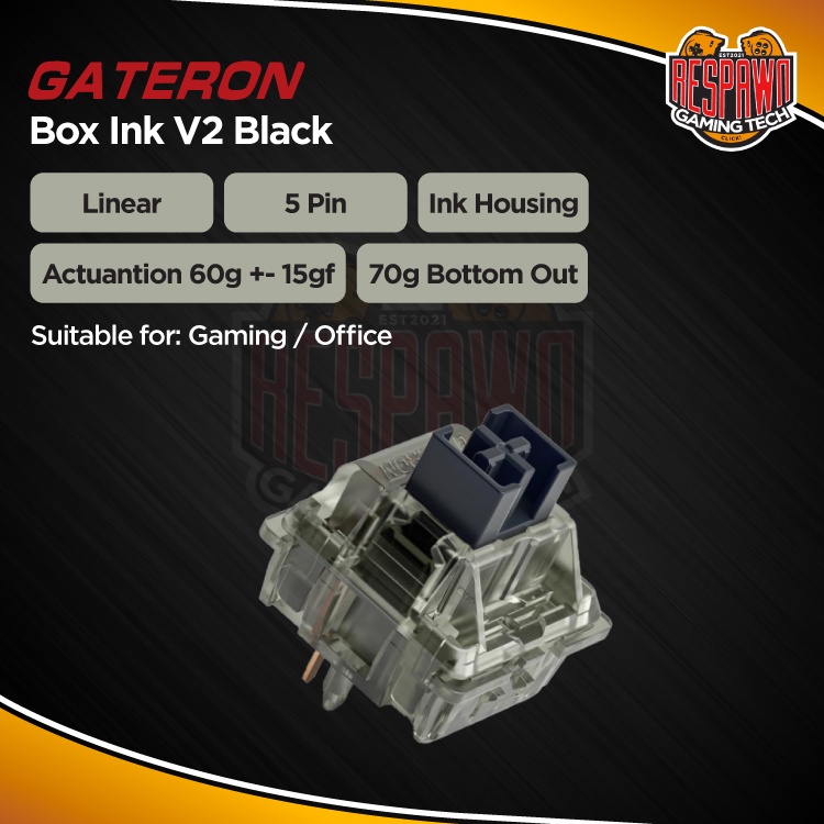 Gateron Box Ink Black V2 Switch (1 Switch) | Shopee Malaysia