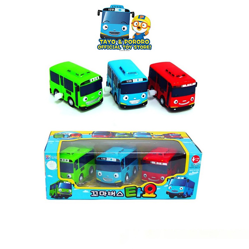 Tayo (3 Pcs) Wind Up Toy Car Bus - Kids Children Toys From Iconix Korea ...