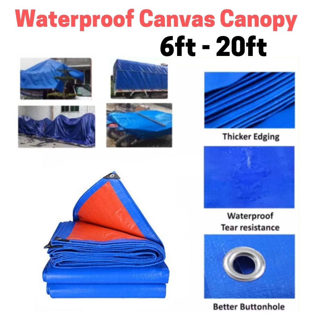 PE Tarpaulin High Quality Waterproof Canvas Kanvas Canopy Kanvas Khemah ...
