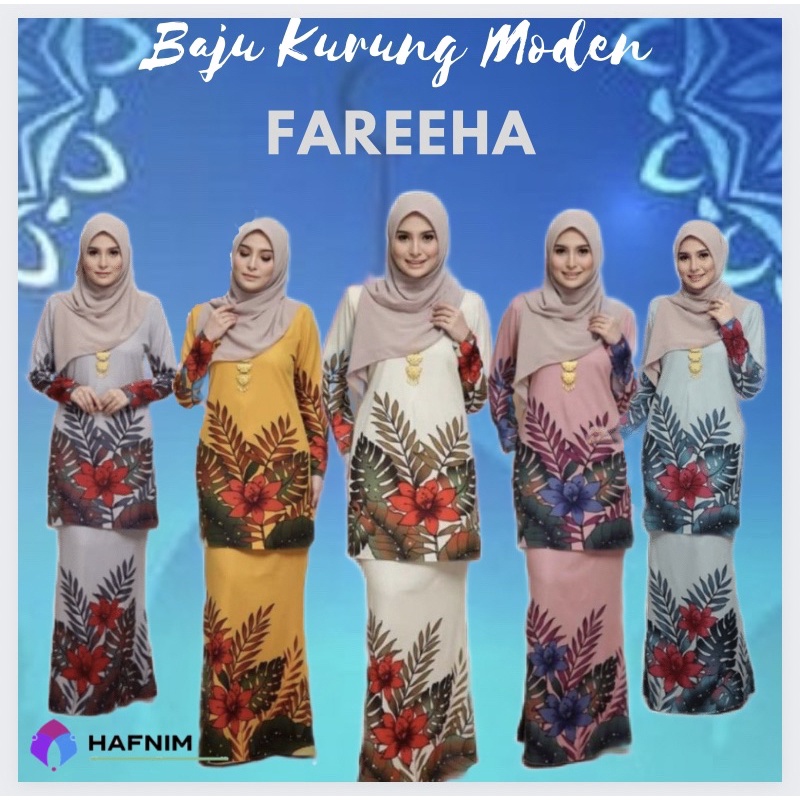 Baju Raya 2023 Kurung Moden Murah New Design Batik Kamila dan Plain ...