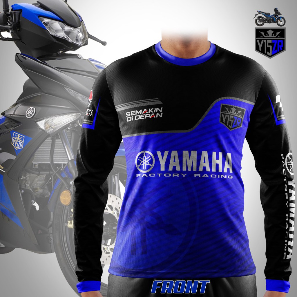Y15ZR BAJU MOTO,BAJU Y15,BAJU YSUKU BIRU,BAJU RIDE,BAJU YAMAHA BIRU ...