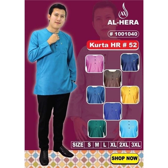 Kurta Viral Teluk Belanga Raya 2021 slim fit 🔥Al Hera🔥 | Shopee Malaysia