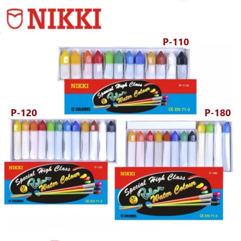NIKKI P-110/120/180 WATER COLOUR | Shopee Malaysia
