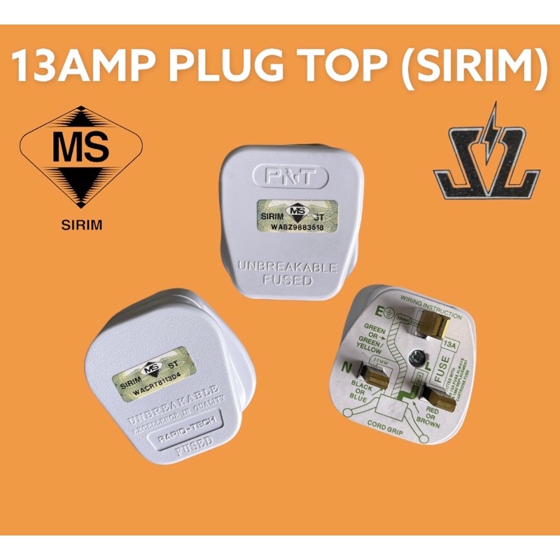 13AMP PLUG TOP(SIRIM) | Shopee Malaysia