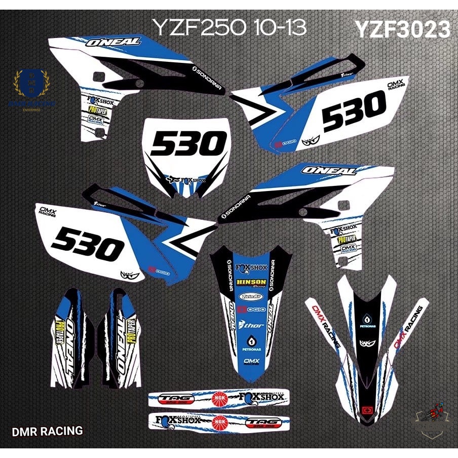 YAMAHA YZF250 YZ250F Year 2010-20013 3M Body Sticker Decal Custom ...
