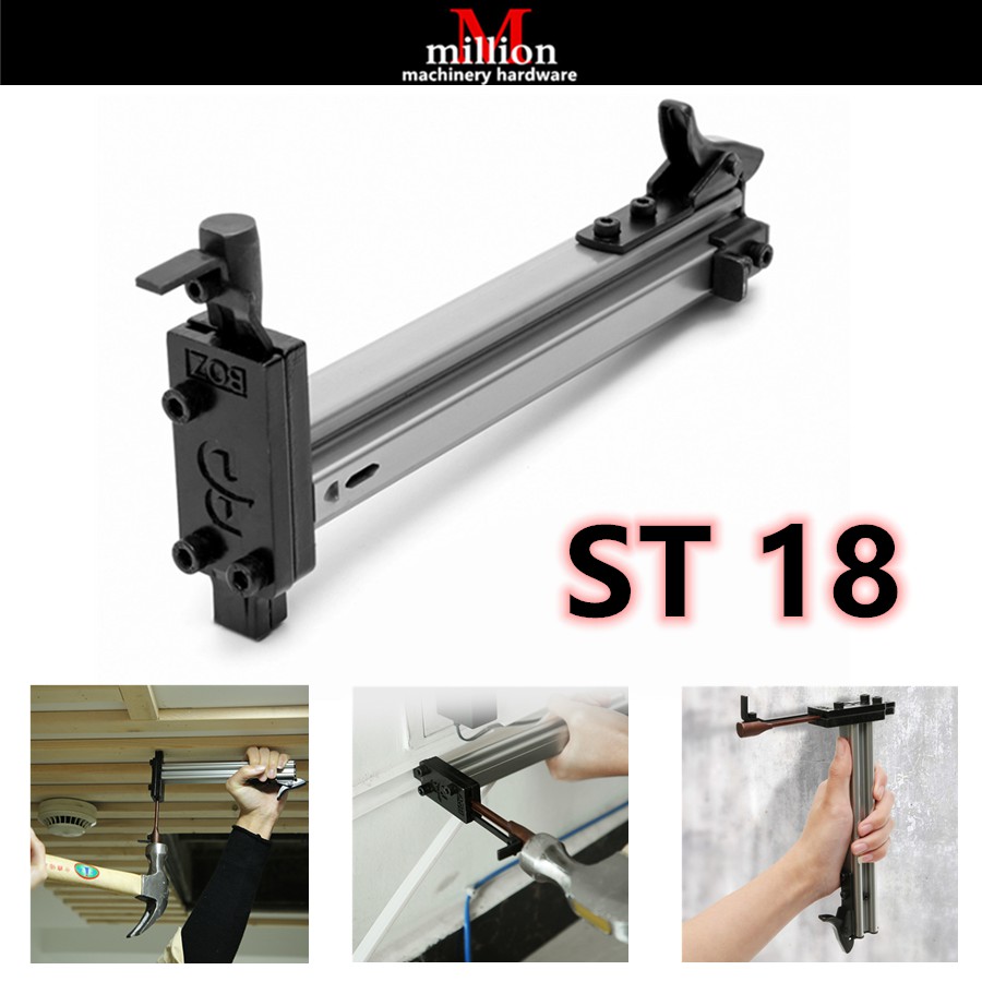 ST18 Manual Nail Gun Woodworking Nailer Wainscoting Concrete Furniture ...