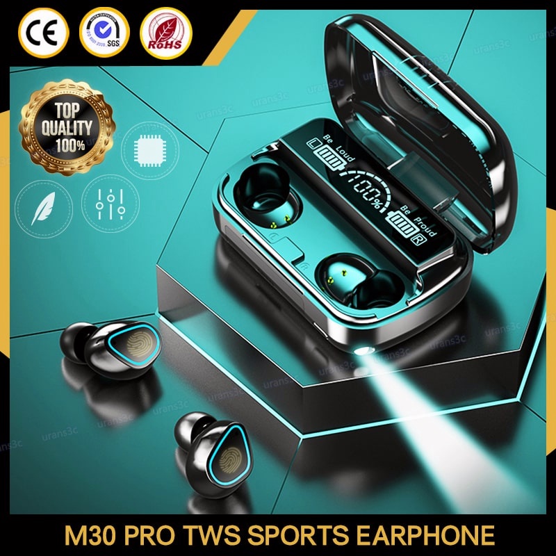 M30 Pro M10 TWS Wireless Headphones Stereo Bluetooth 5.2 Sport ...
