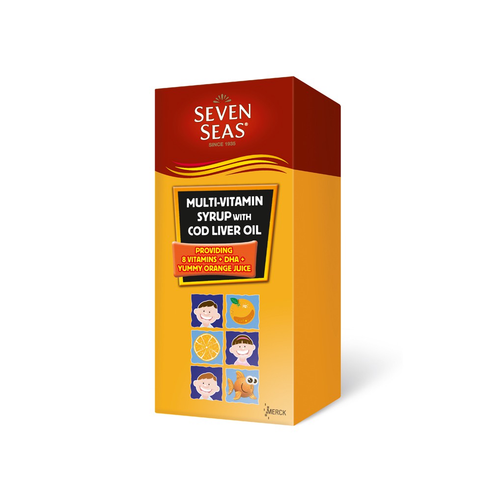 Seven Seas Kids Multivitamin Syrup With Cod Liver Oil 500ml Exp: 05/ ...