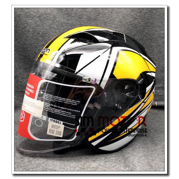 Beon Open Face Helmet R4 With Double Visor | Shopee Malaysia