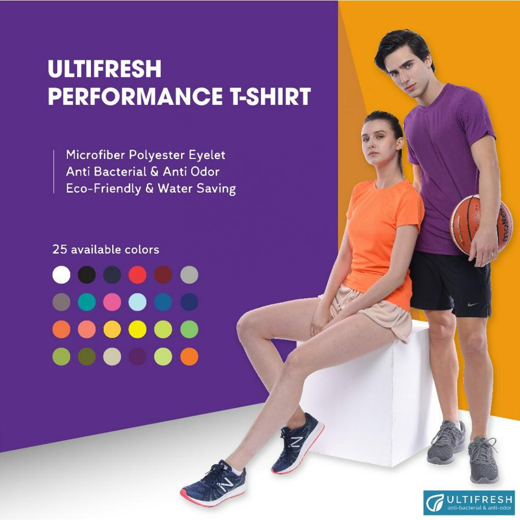 [ULTIFRESH] UDF01 Crew Neck Roundneck Performance Qiuck Dry T-Shirt ...
