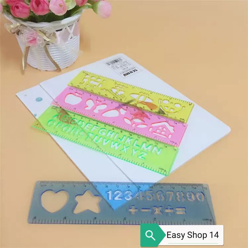 Ruler set Kids ABC Alphabet Ruler Letter Ruler Drawing Ruler Numbers ...