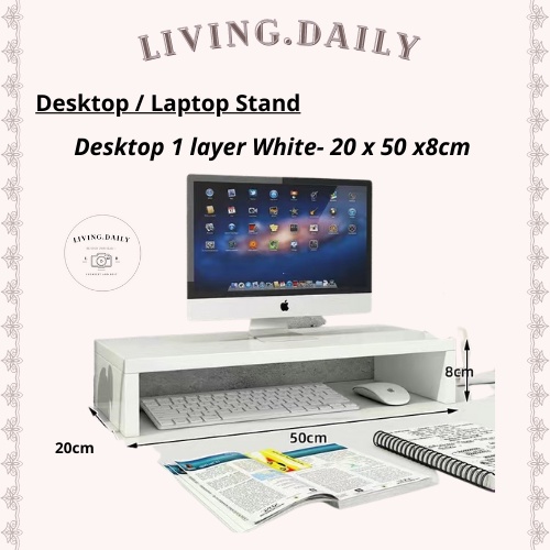 【READY STOCK】Computer Monitor Stands Screen Increase Shelf Base Desktop ...