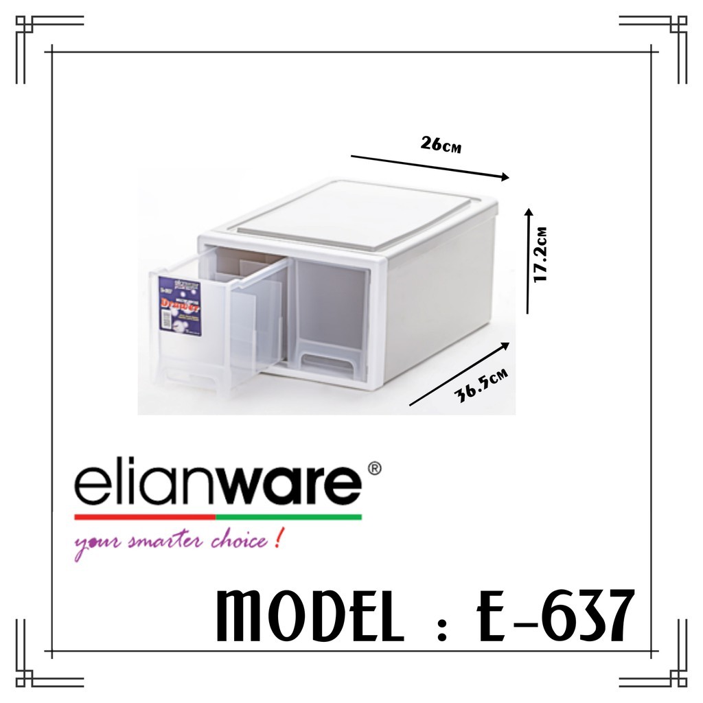 Elianware E-637 Drawer Storage Box / Storage Cabinet / Cloth / Shoe ...