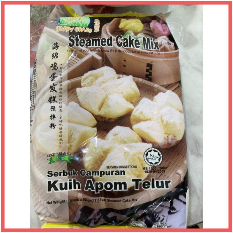 Tepung apam Happy Grass 500g/ Baking premix | Shopee Malaysia
