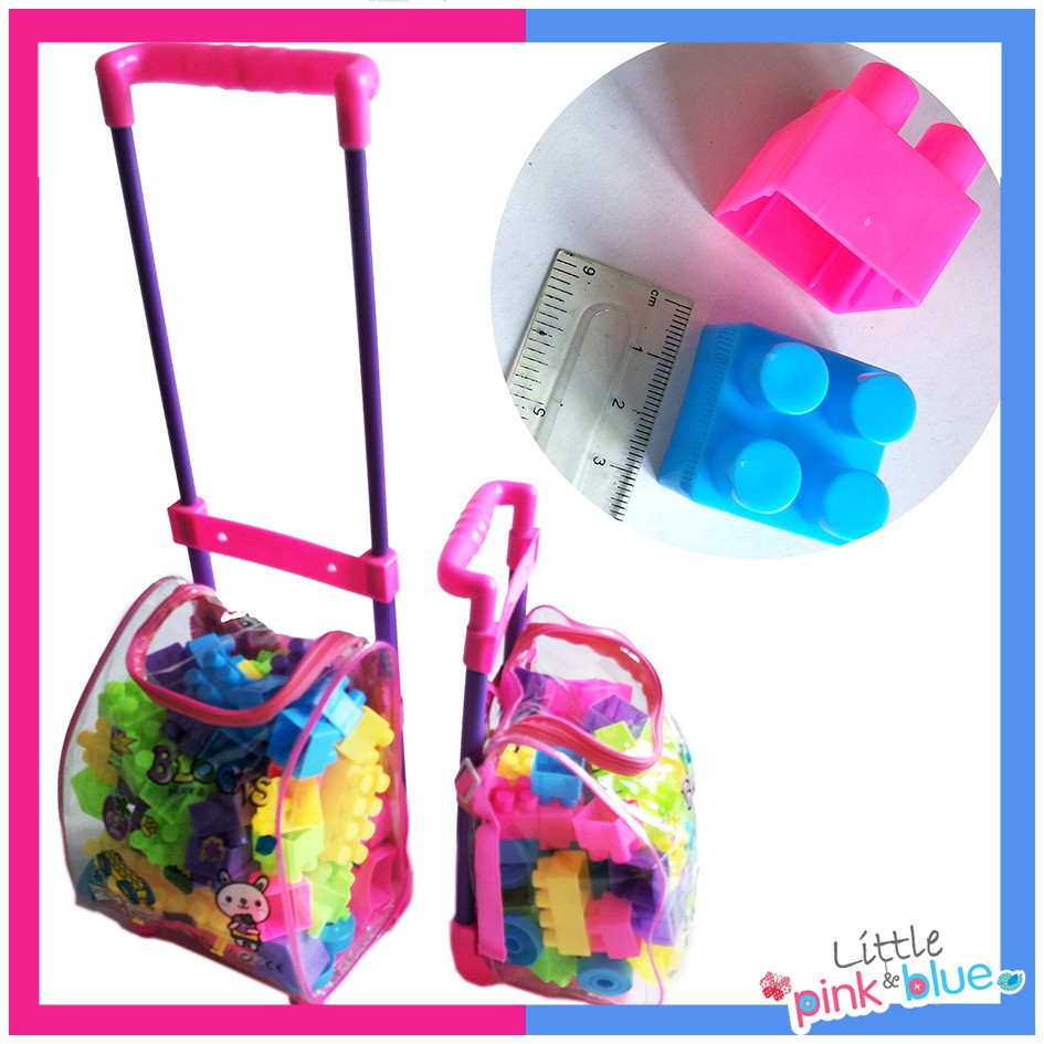 Children's 65 pcs Kid Educational Building Blocks Bricks Toy Trolley ...