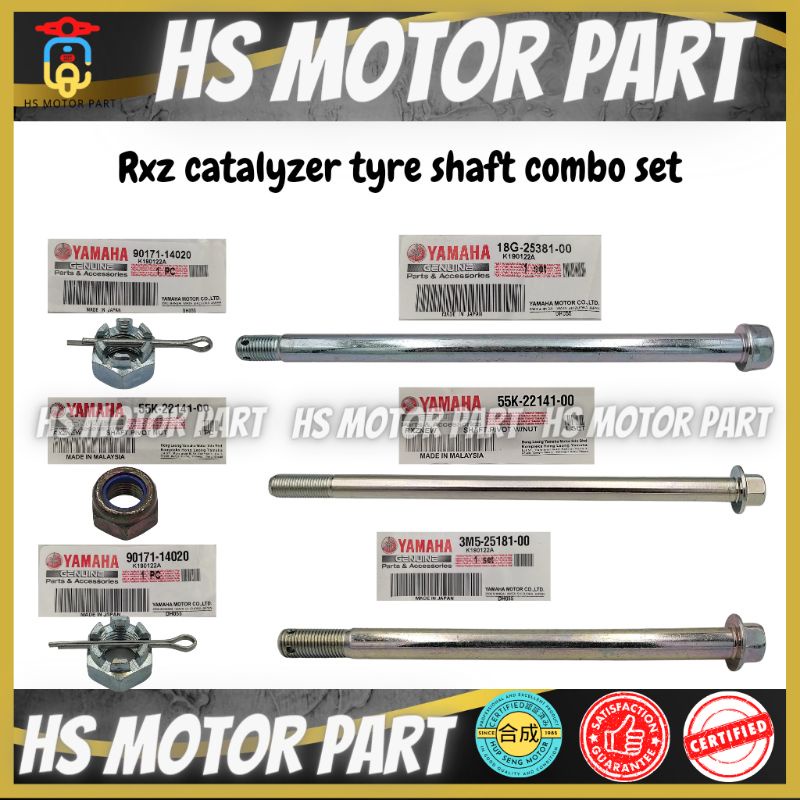 HSMOTORPART Rxz Catalyzer Tyre Shaft Combo Set Ori Thai Yamaha,Rxz ...