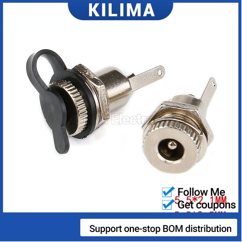 3Pcs DC099 5.5 Mm X 2.1mm DC Power Jack Socket Female Panel Mount ...