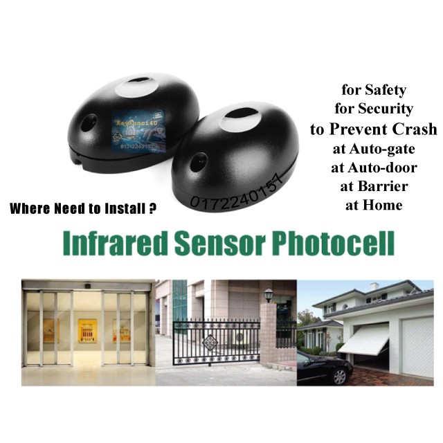 Safety Beam Sensor Emergency Brake Autogate DCMoto Alarm Barrier Safety ...