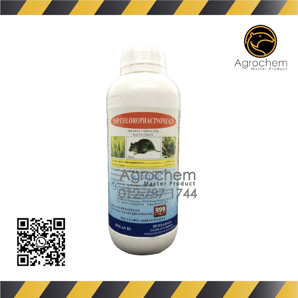 DSP Chlorophacinone 0.25 (1 Liter) | Shopee Malaysia
