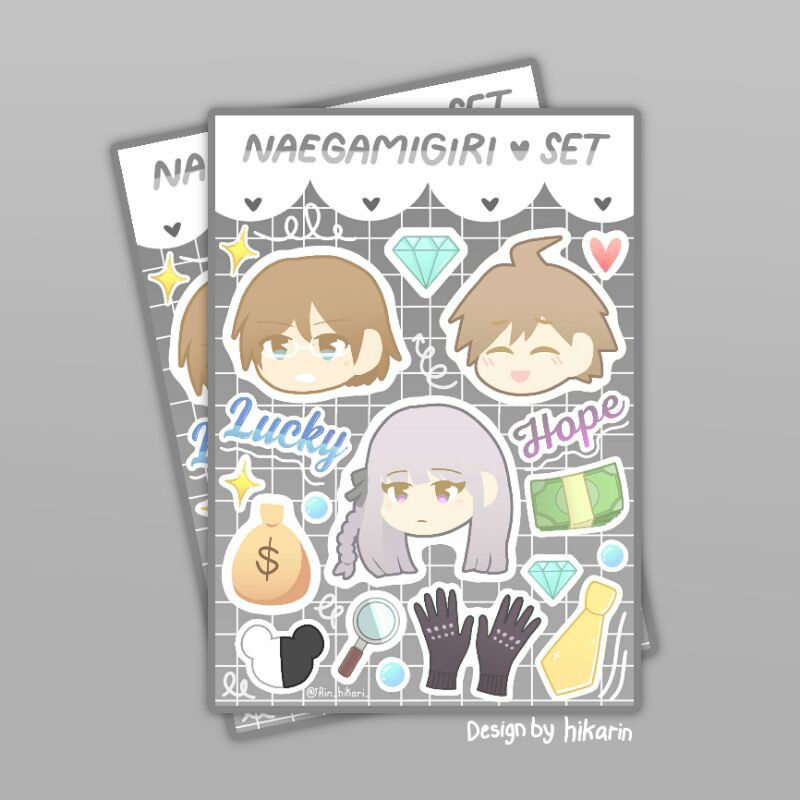 Danganronpa Sticker Sheet | Naegamigiri set | Kyoko kirigiri makoto ...