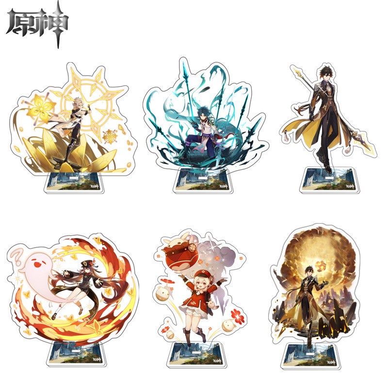 Acrylic display / anime action figure display genshin impact dona glaze ...