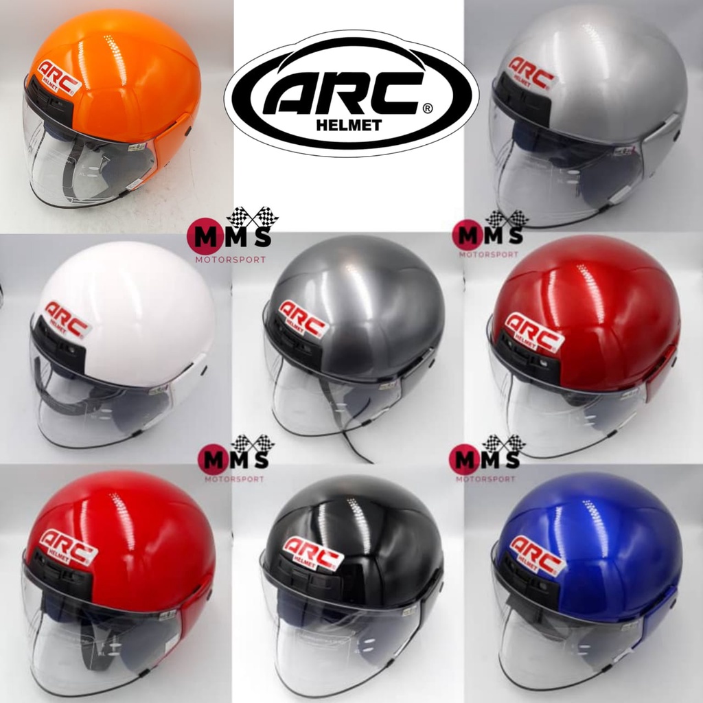 Helmet ARC Discovery AF1 Fiber L XXL 100% Original | Shopee Malaysia