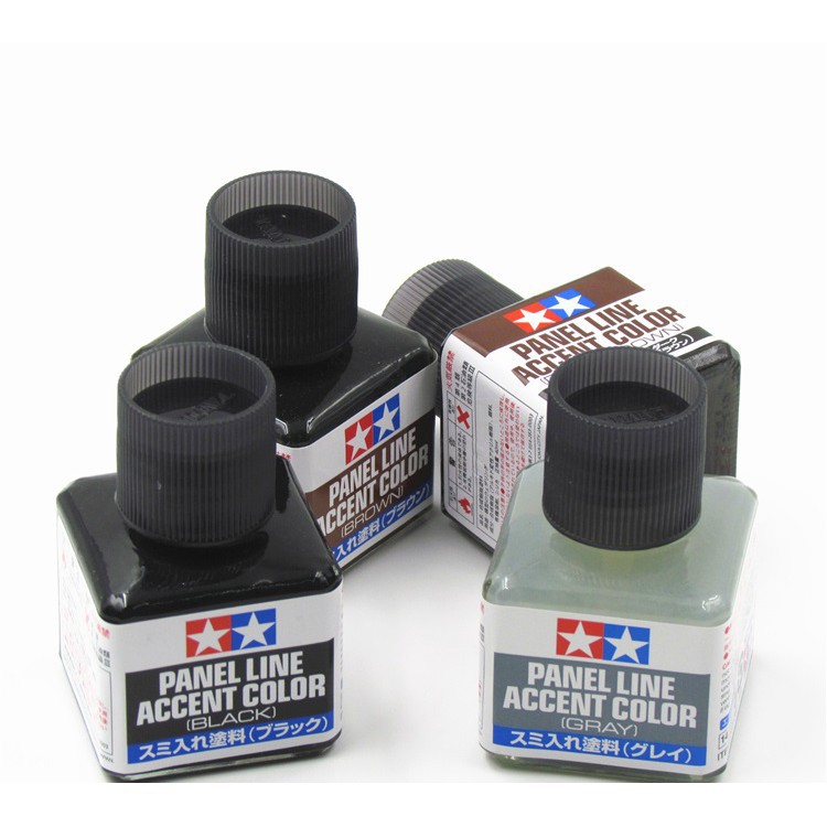 Tamiya Panel Line Accent Color - Black / Gray / Brown / D.Brown gundam | Shopee Malaysia