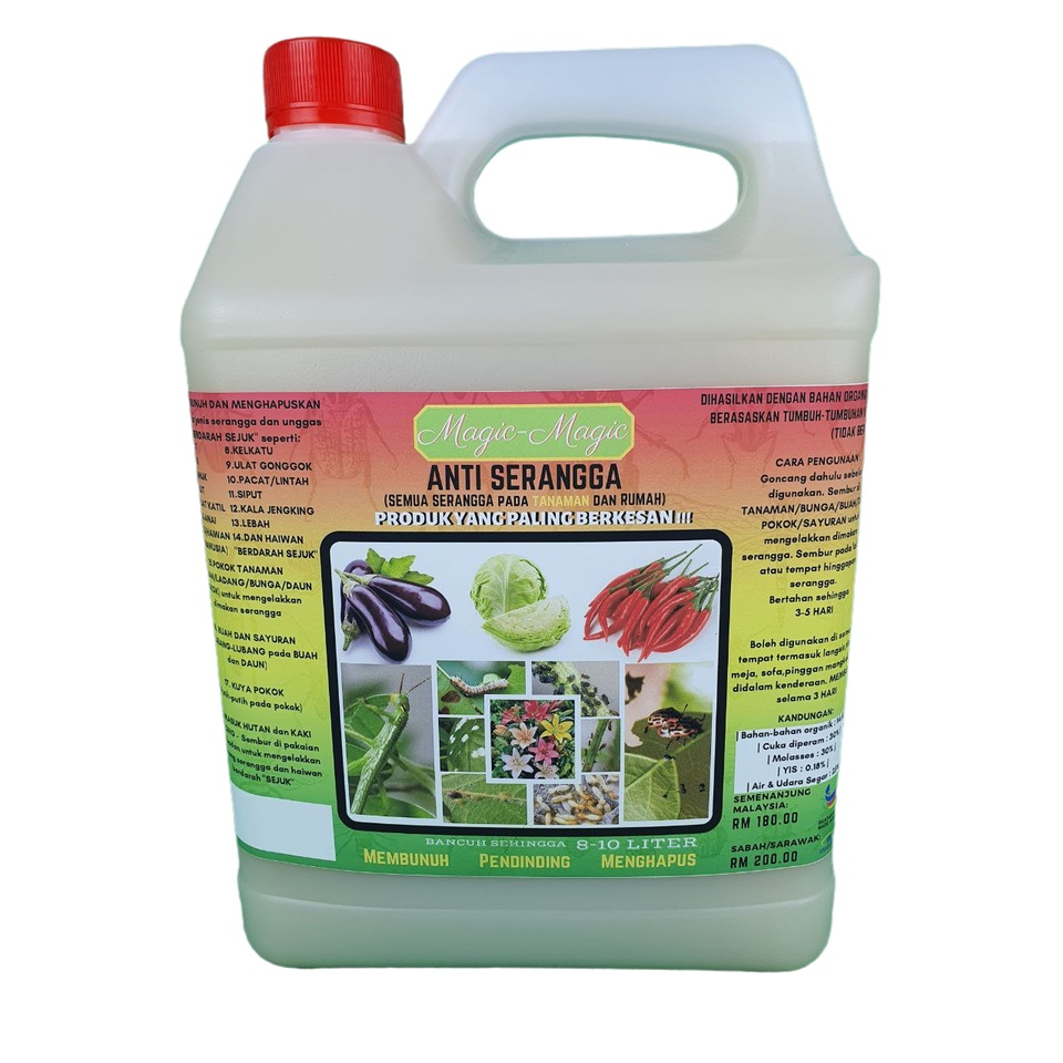 Racun Serangga Pokok 10 Liter MagicMagic , Refill Organic Pest Control ...