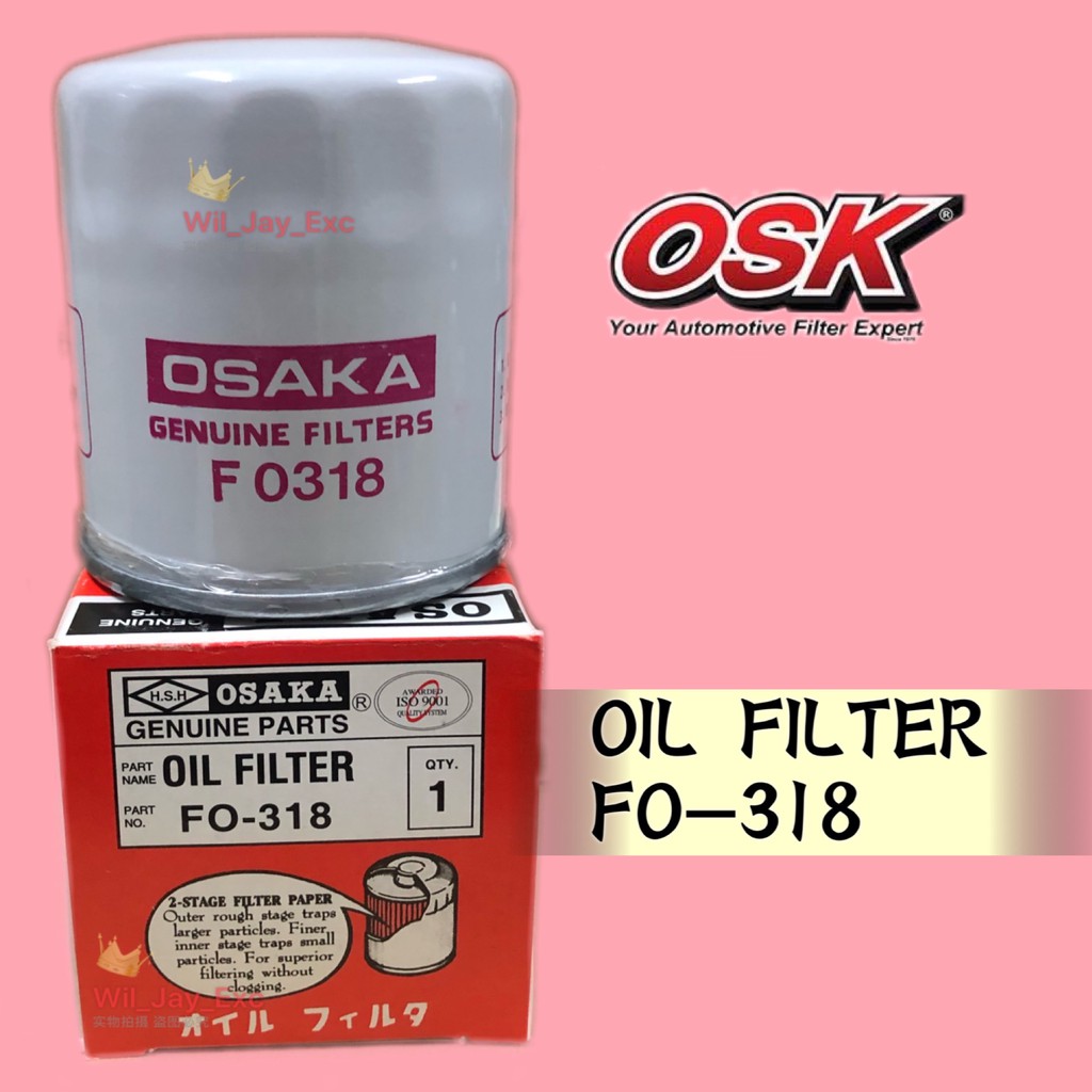 OSK FO-318 OIL FILTER 09281199,W712,VOF136 | Shopee Malaysia