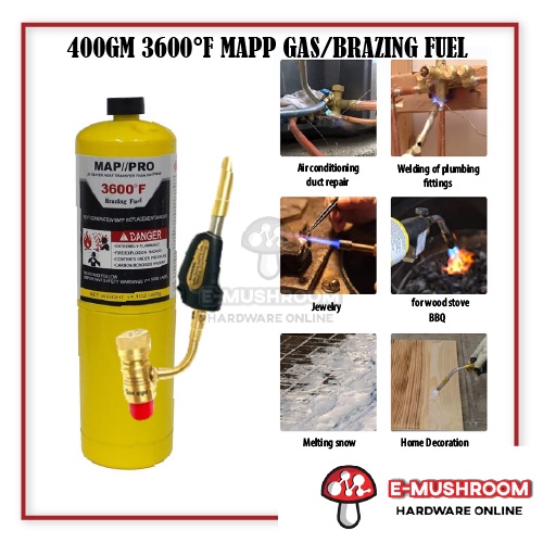 Mapp Gas 3600F Map//Pro Brazing Fuel | Shopee Malaysia