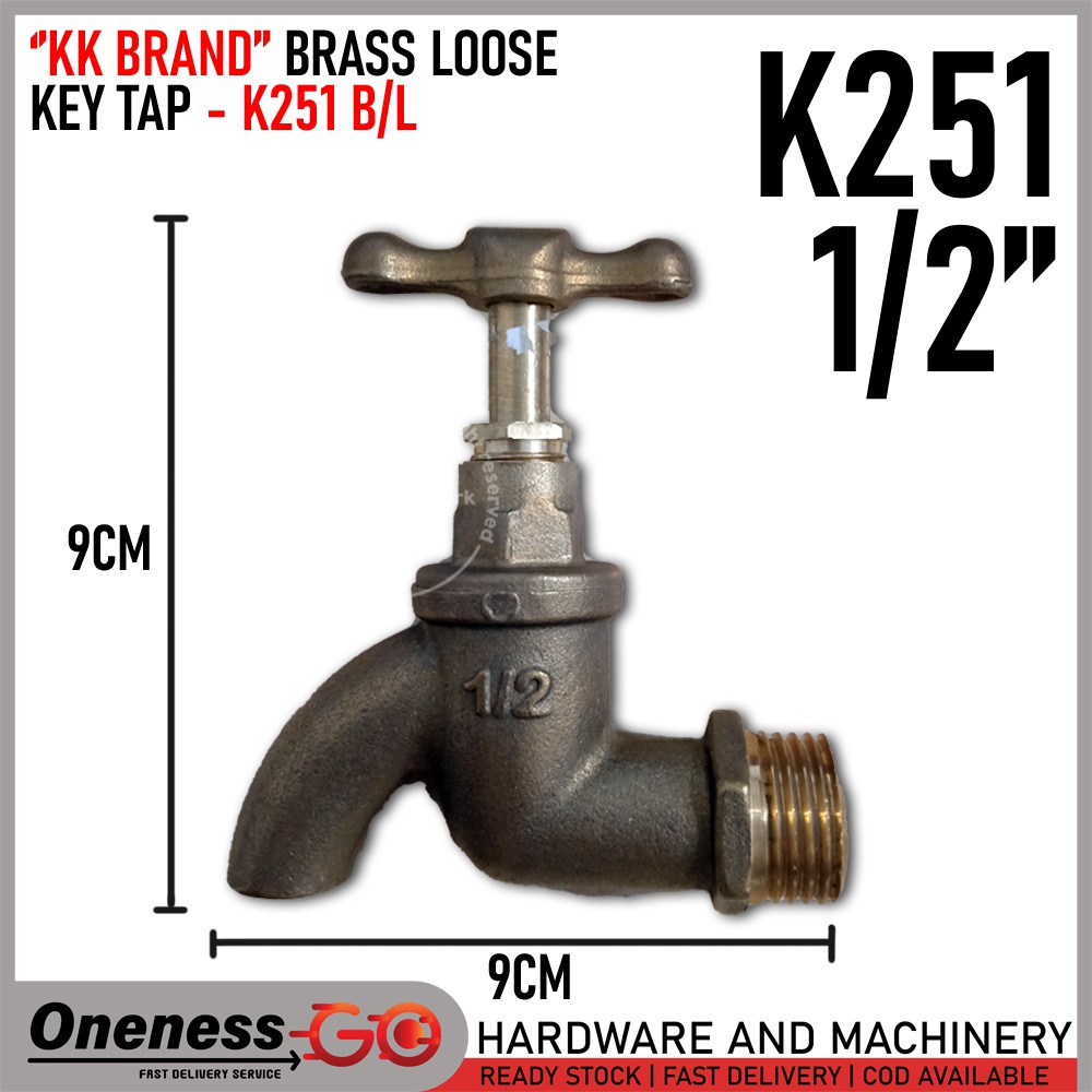 ''KK BRAND'' BRASS LOOSE KEY TAP -HEAVY -K-251 B/L | Shopee Malaysia