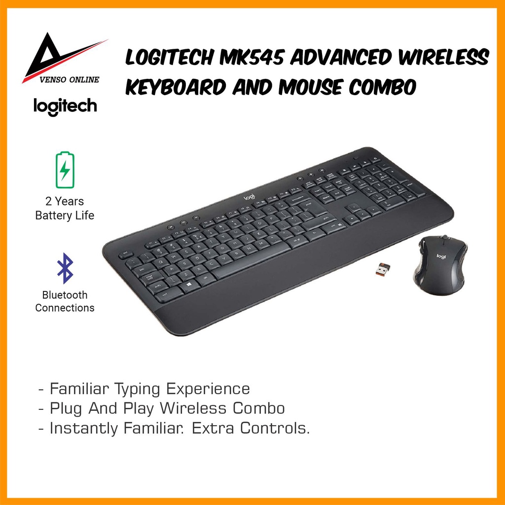 Logitech Mk545 Advanced Wireless Keyboard And Mouse Combo Shopee Malaysia