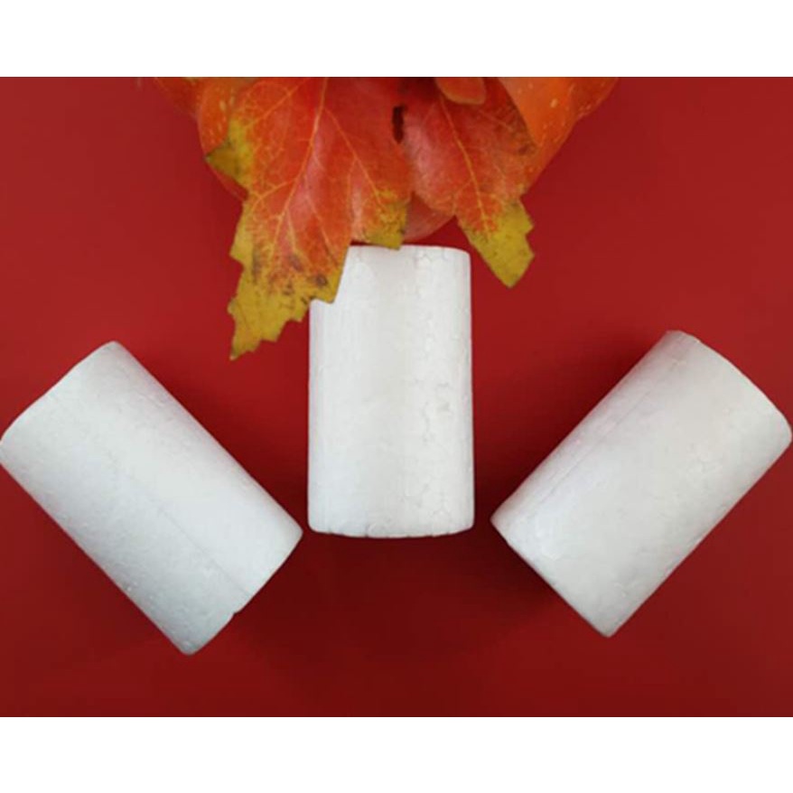 3/4/5cm Diameter White Modelling Craft Polystyrene Foam Cylinder Pillar ...