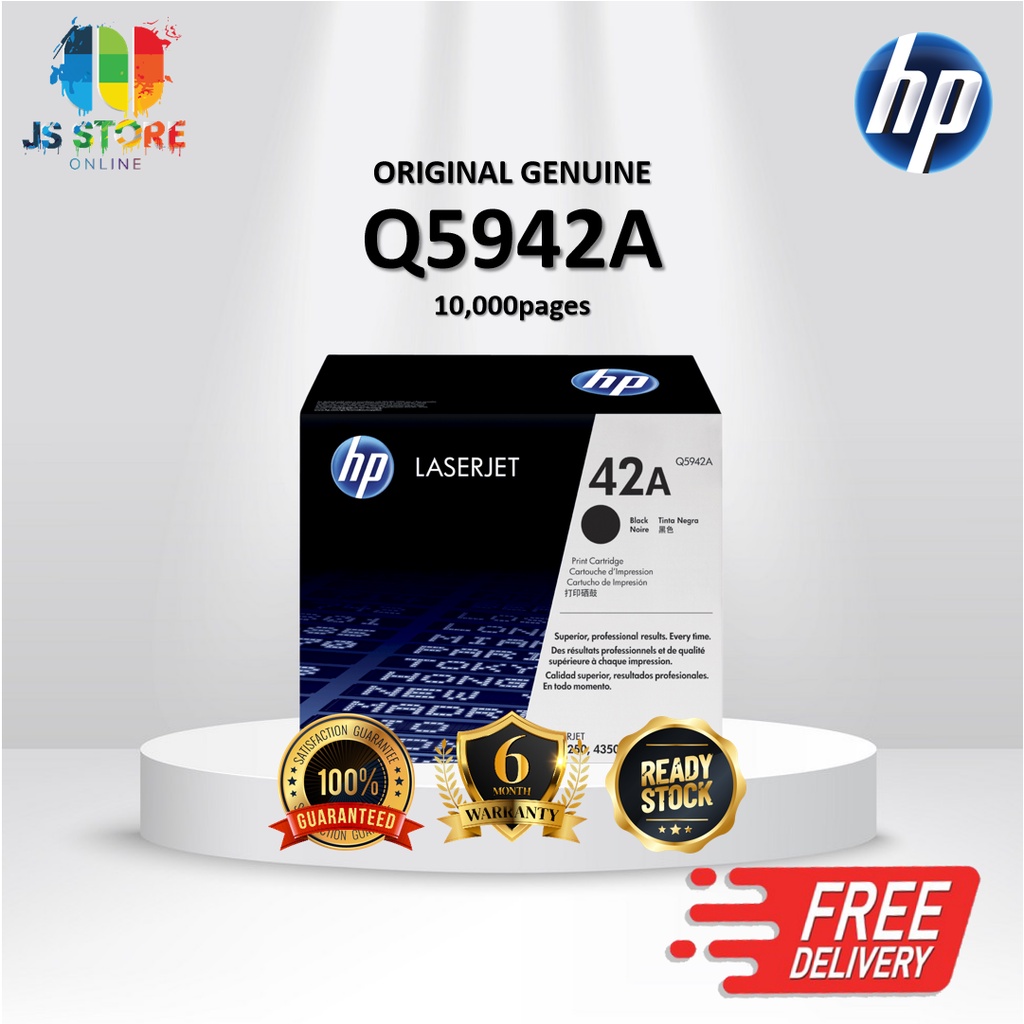 [100% ORIGINAL] HP 42A Q5942A Black LaserJet Toner Cartridge HP ...