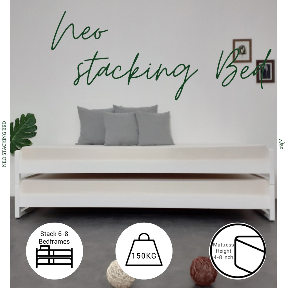 Wee Signature - Neo Stacking Single 915x1900 (2 units) (Walnut/White ...