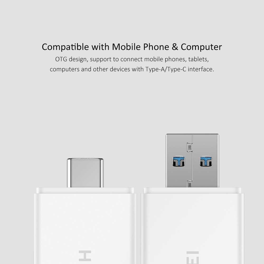 HUAWEI 2-In-1 Card Reader TF + NM Memory Card OTG Design USB 3.1 Type-C ...