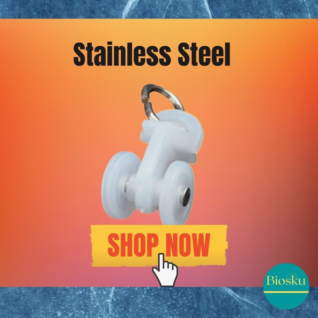 Doso Curtain Railing Roller ||| Track Roller(Ring Stainless Steel ...