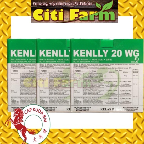 KENLLY 20WG 1KG (original) Berbutir Campuran Racun Rumpai Ladang Kebun ...