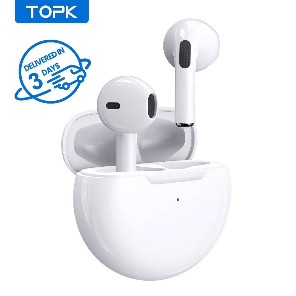 TOPK T30 TWS Bluetooth Earphones Stereo Wireless 5.0 Stereo Sport ...