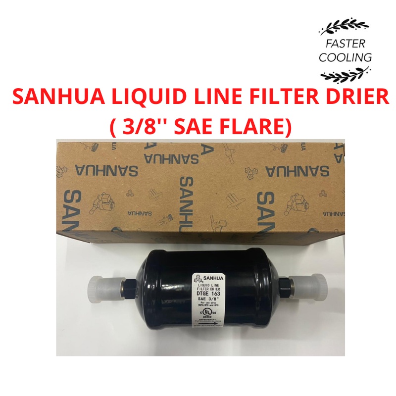 SANHUA LIQUID LINE FILTER DRIER MODEL: ( F-163 E, 3/8'' SAE FLARE ...