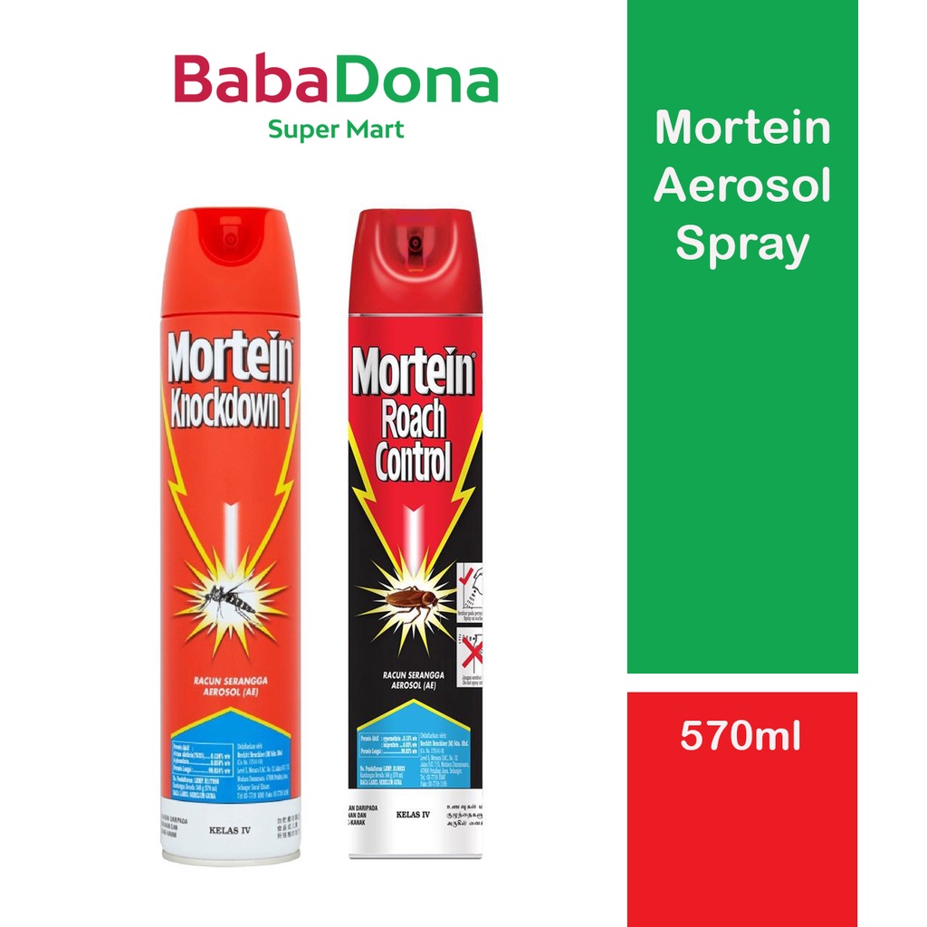 MORTEIN AEROSOL SPRAY 570ML - MOSQUITO KNOCKDOWN / COCKROACH ROACH ...
