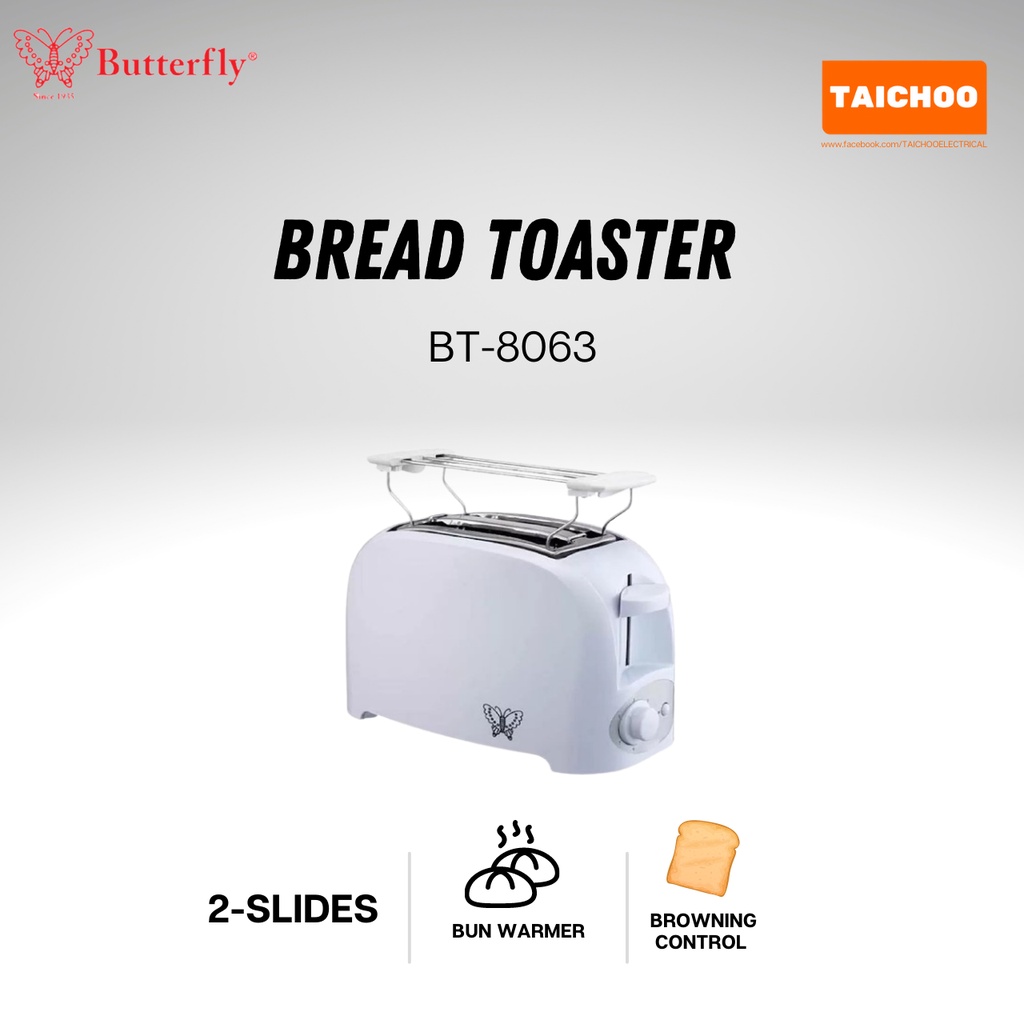 Butterfly Bread Toaster BT-8063 | Shopee Malaysia