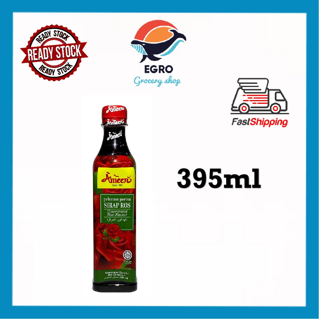 Ameen Sirap Ros / Syrup Rose Flavour 395ml | Shopee Malaysia