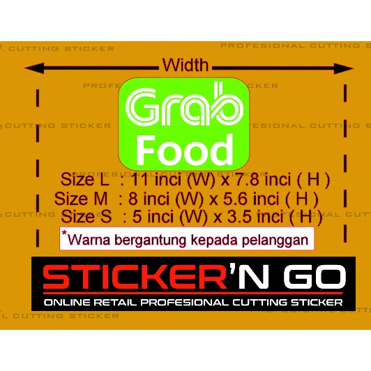 STICKER CUTTING CUSTOM e-Hailing food GRABxyz MAKAN DESIGN | Shopee ...