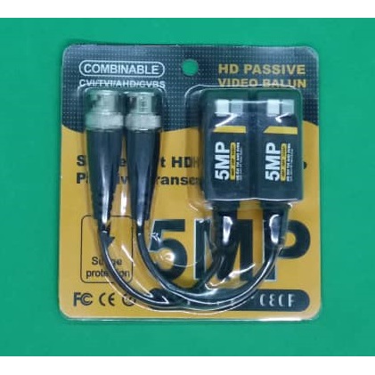 Video Balun for 5MP HD Passive, CVI/ TVI/ AHD/ CVBS (Max. 400m ...