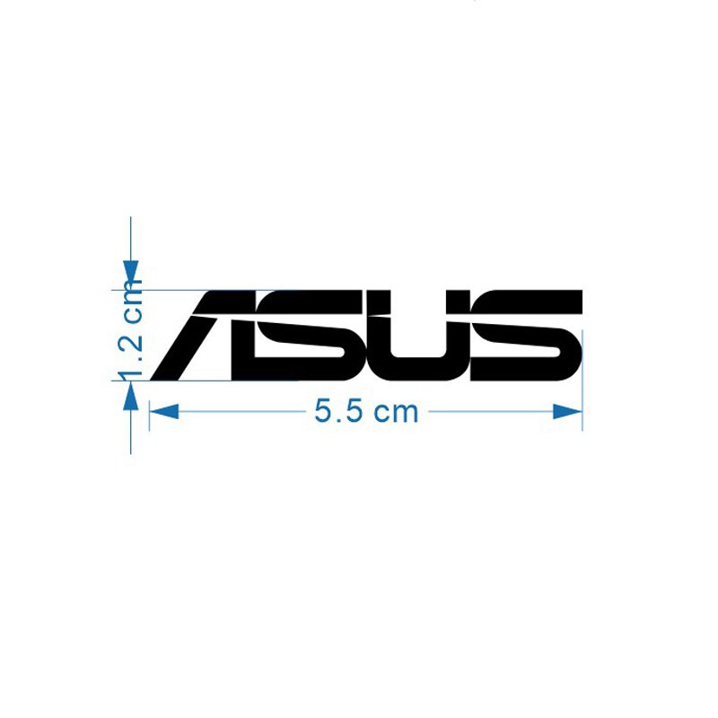 New metal sticker-Asus logo notebook metal sticker computer sticker LCD ...