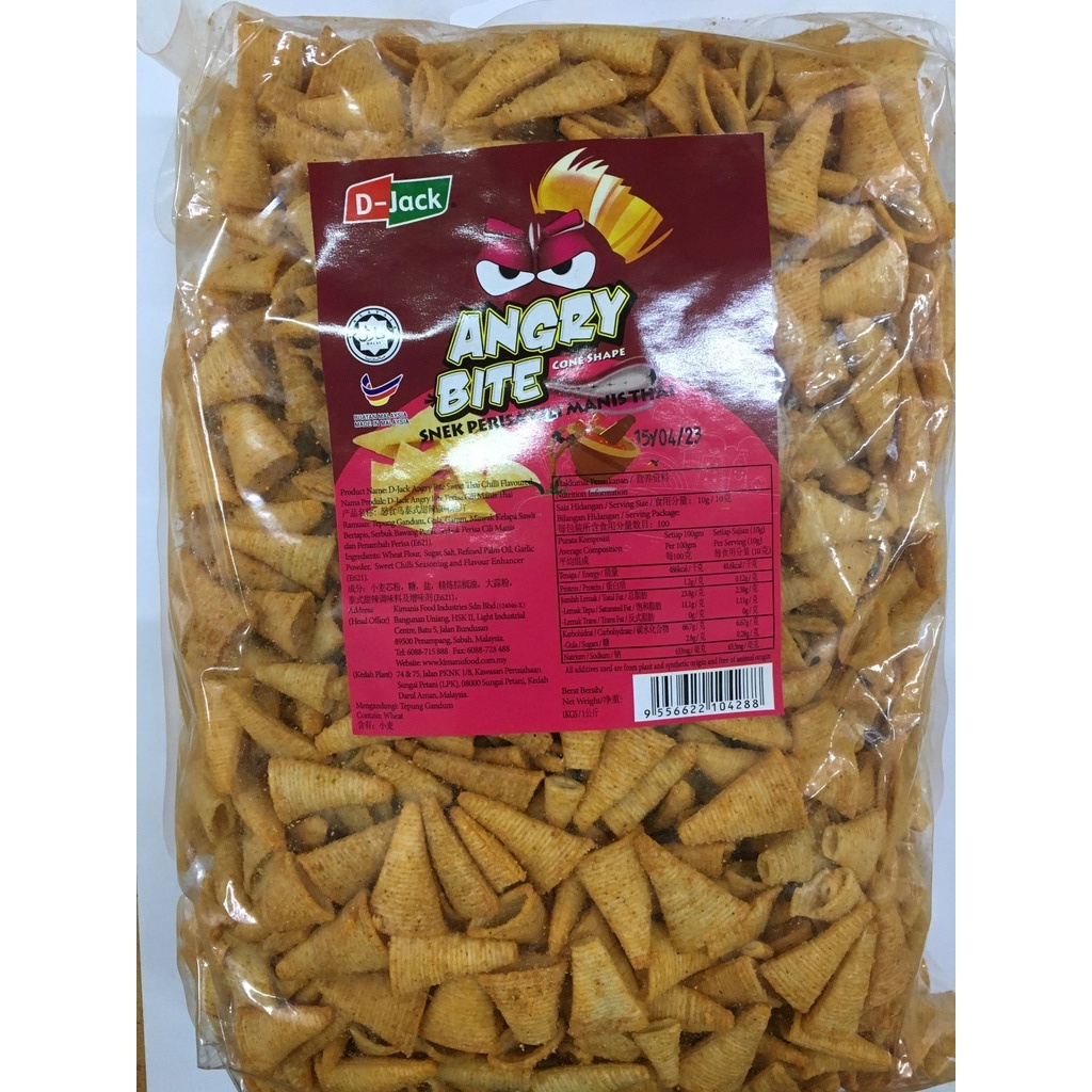 [CM] D-Jack Angry Bites Snack Cheese / Bbq / Chicken / Cili Manis Thai ...