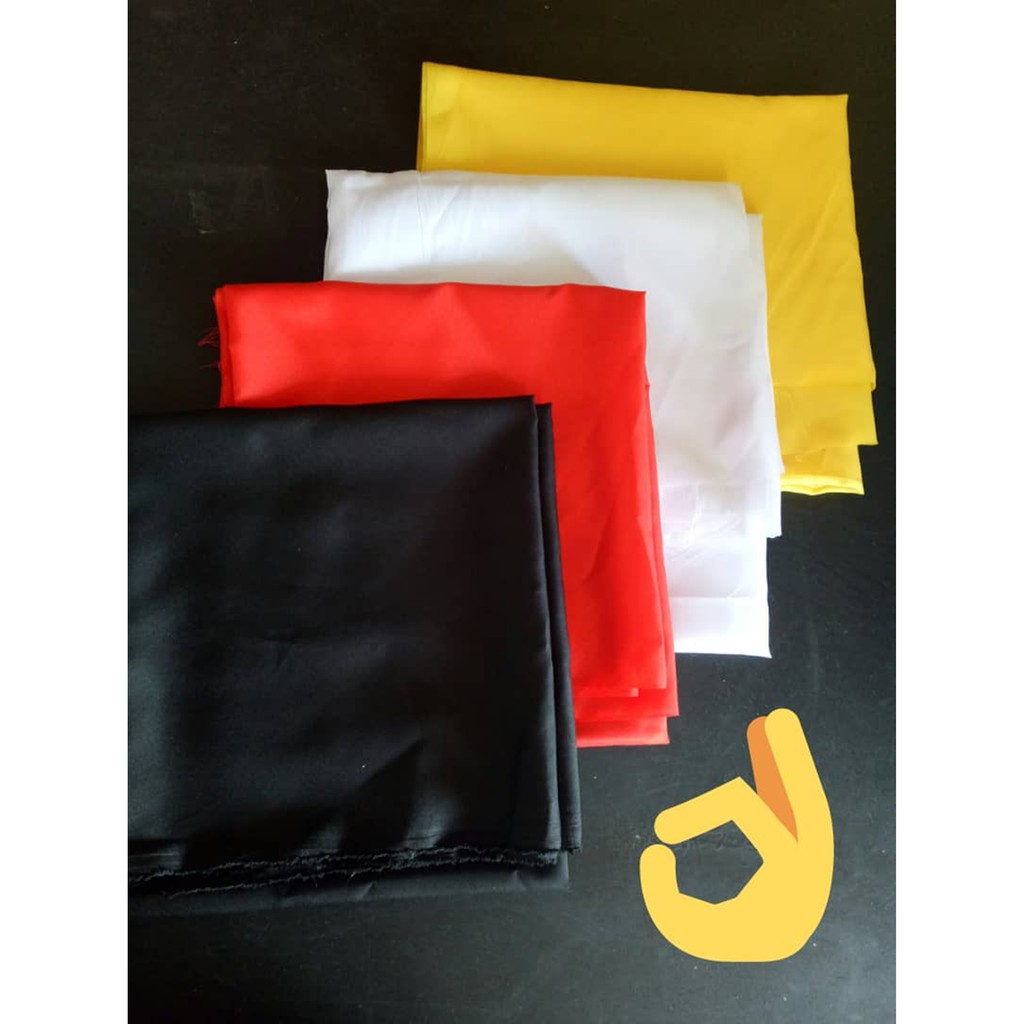 Pongee Lining Plain Fabric Width 44 inches / Kain Lining Pongee Bidang ...